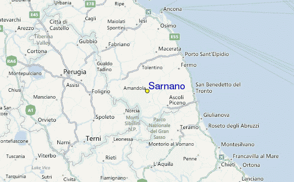Sarnano Ski Resort Guide, Location Map & Sarnano ski holiday accommodation