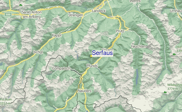 Serfaus Ski Resort Guide, Location Map & Serfaus ski holiday accommodation