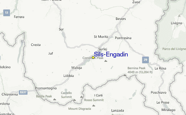 Sils/Engadin Ski Resort Guide, Location Map & Sils/Engadin ski holiday ...