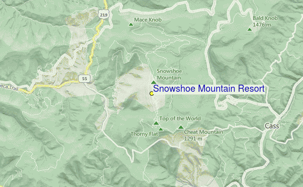 Snowshoe Mountain Resort Ski Resort Guide, Location Map & Snowshoe ...