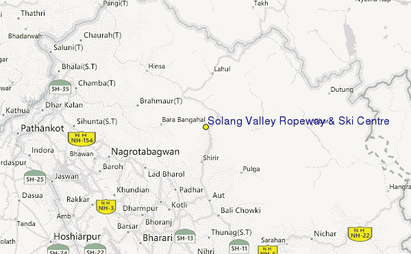Solang Valley Ropeway & Ski Centre Ski Resort Guide, Location Map ...