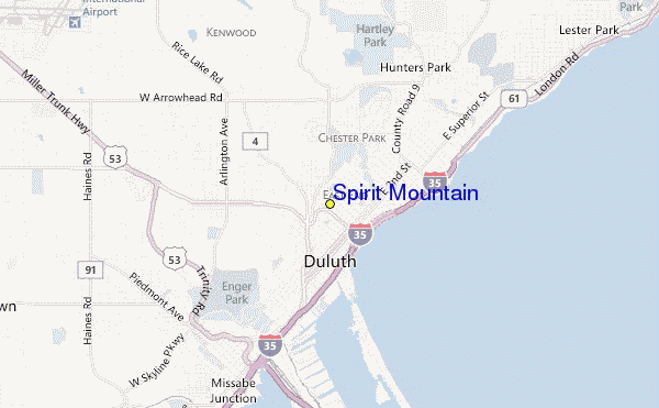 Spirit Mountain Ski Resort Guide, Location Map & Spirit Mountain ski ...