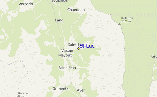 St-Luc Ski Resort Guide, Location Map & St-Luc ski holiday accommodation