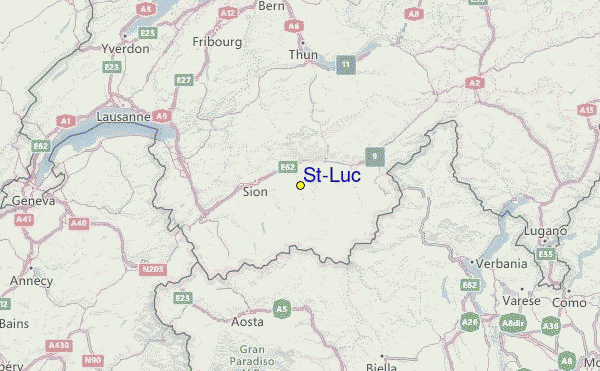 St-Luc Ski Resort Guide, Location Map & St-Luc ski holiday accommodation