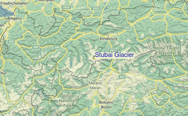 Stubai Glacier Ski Resort Guide, Location Map & Stubai Glacier ski ...