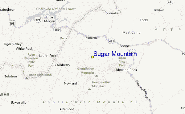 Sugar Mountain Ski Resort Guide, Location Map & Sugar Mountain ski ...