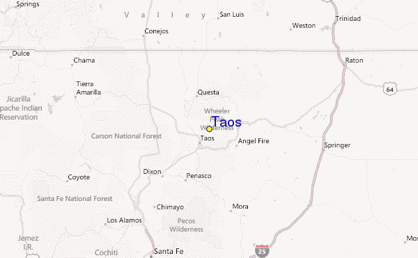 Taos Ski Resort Guide, Location Map & Taos ski holiday accommodation