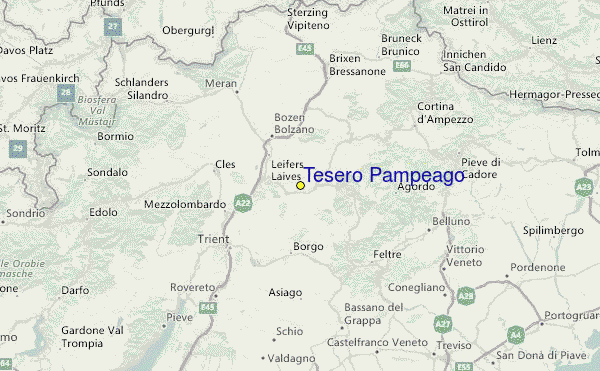 Tesero Pampeago Ski Resort Guide, Location Map & Tesero Pampeago ski ...