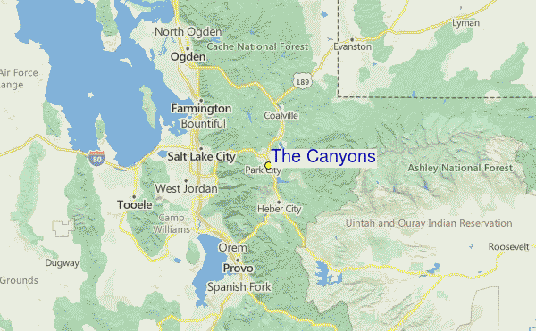 The Canyons Ski Resort Guide, Location Map & The Canyons ski holiday ...