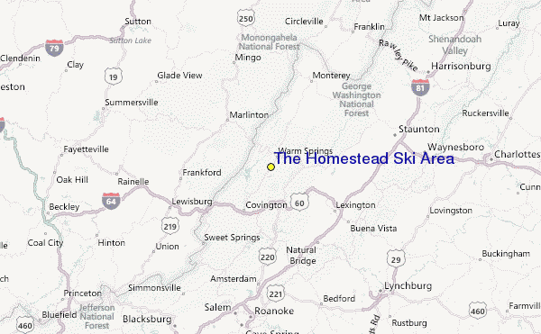 The Homestead Ski Area Ski Resort Guide, Location Map & The Homestead ...