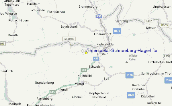 Thierseetal/Schneeberg/Hagerlifte Ski Resort Guide, Location Map ...