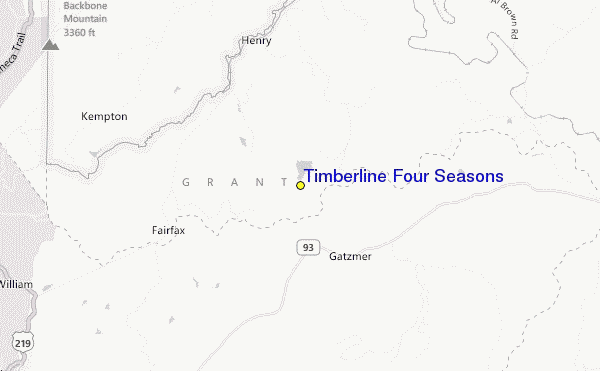 Timberline Four Seasons Ski Resort Guide, Location Map & Timberline ...