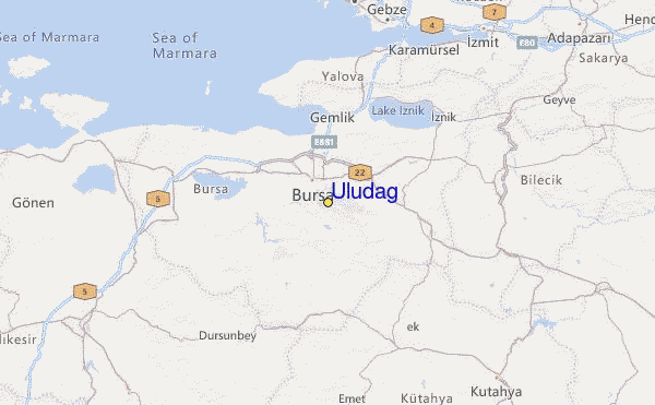 Uludağ Ski Resort Guide, Location Map & Uludağ ski holiday accommodation