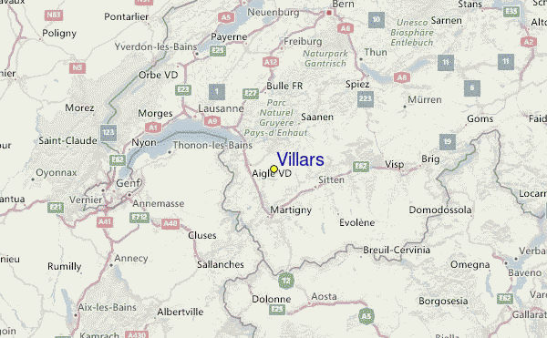 Villars Ski Resort Guide, Location Map & Villars ski holiday accommodation