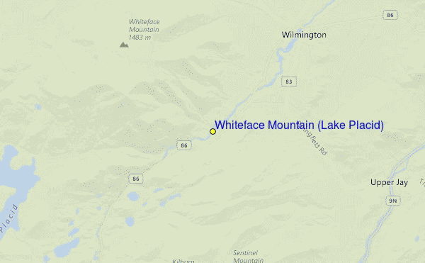 Whiteface Mountain (Lake Placid) Ski Resort Guide, Location Map ...