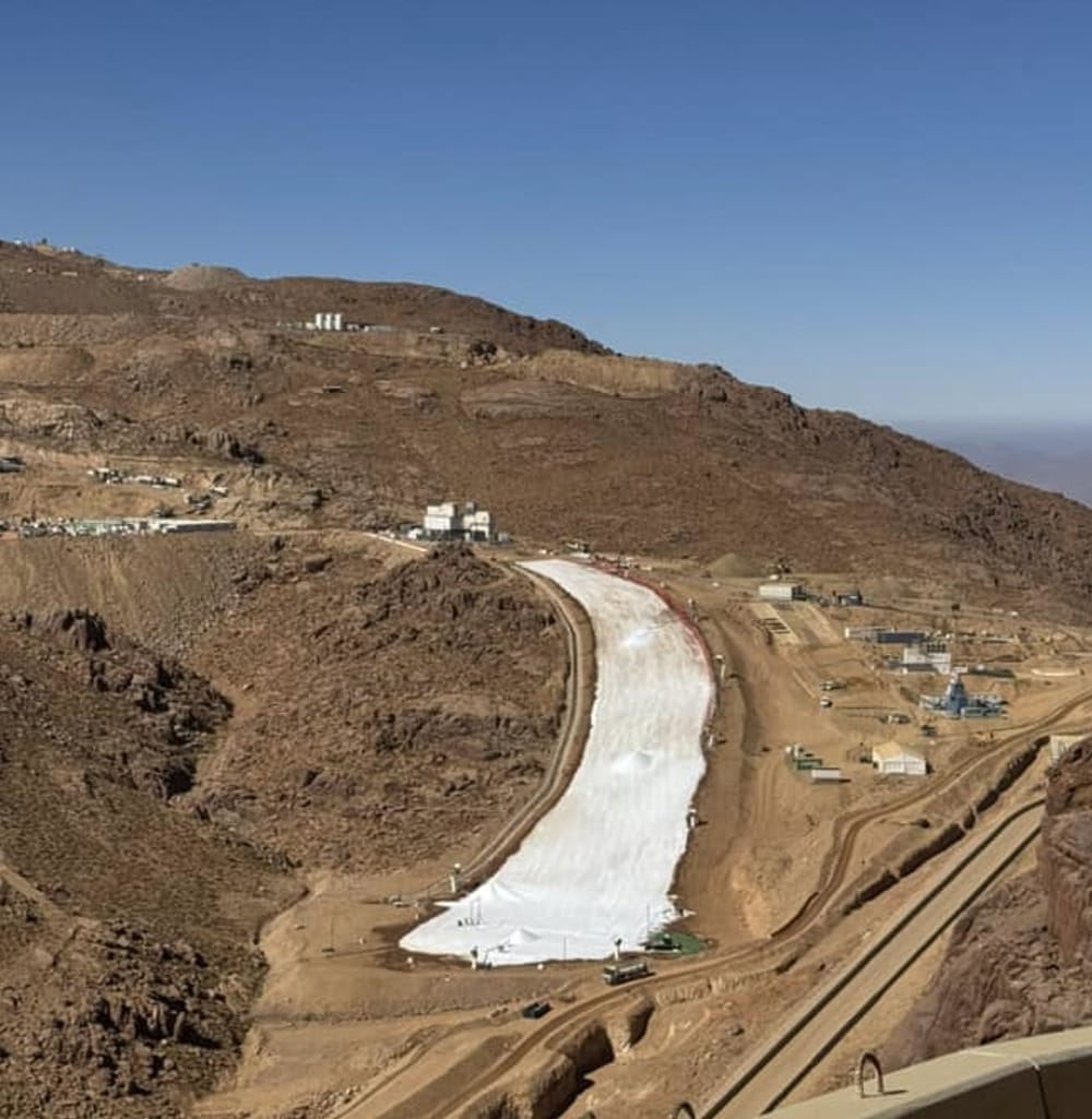 Snowmaking in Saudi Arabia As Ski Resort Construction Gathers Pace