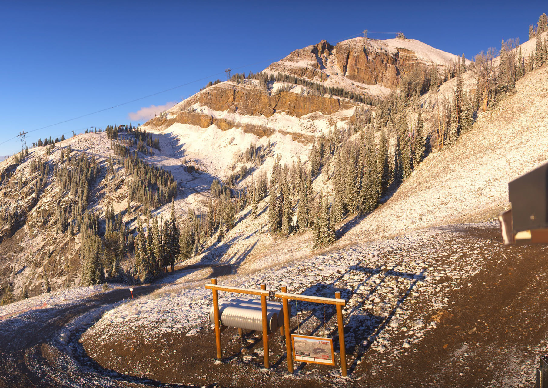 Snowfall on Both Sides of The World